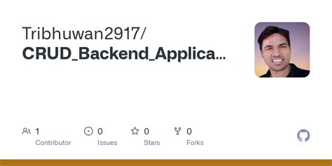 Github Tribhuwan2917crudbackendapplication