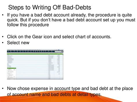 PPT How To Write Off Bad Debt In QuickBooks PowerPoint Presentation