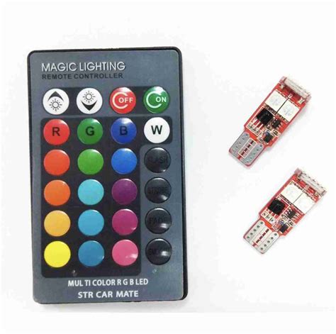 Led Rgb T10 Lux Set Od Dve Sijalice Sa Daljincem Autoarm Multimedije
