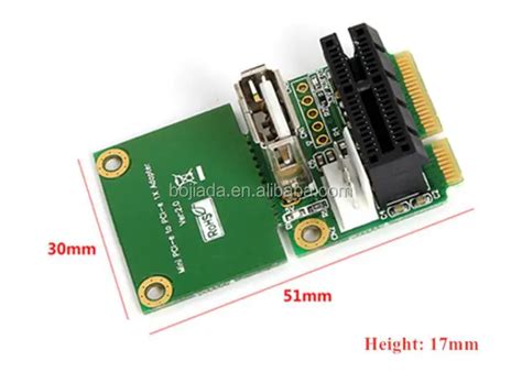 Mini PCI E To PCI Express Adapter USB 2 0 Expansion
