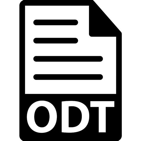 Odt File Format Vector SVG Icon SVG Repo