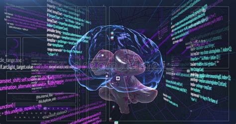 Image Of Data Processing Over Human Brain On Digital Interface Stock Image Image Of Internet