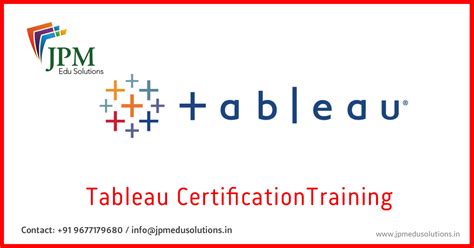 Tableau Training In Chennai Tableau Training Course In Chennai Jpm Edu Solutions