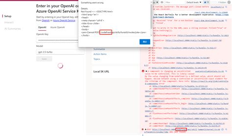 Always Unable To Run Sample App Simple Chat Summary Cause Front