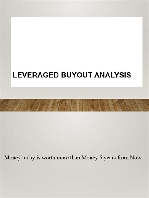 Leveraged Buyout Analysis Ppt Download Free Pdf Leveraged Buyout Debt