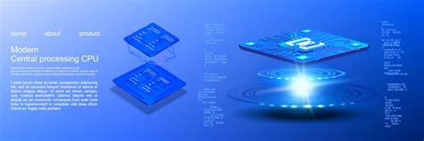 premium vector new generation processor for processing large amounts