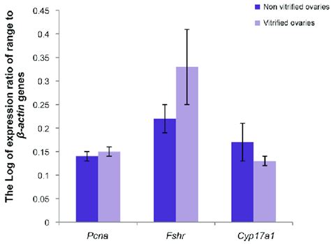 The Mean Expression Ratios Of Pcna Fshr And Cyp17a1 To A Housekeeping Download Scientific