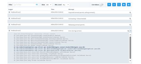 Unable To Connect Idec Smart Relay Fl1f H12rc Over Modbus Tcp Connection Ignition Inductive