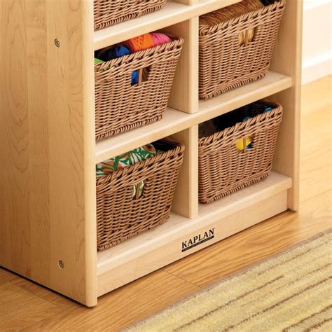 Premium Solid Maple 8 Cubby Storage Kaplan Early Learning