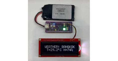 A Mini Weather Station Using Maker Pi Pico Mini W