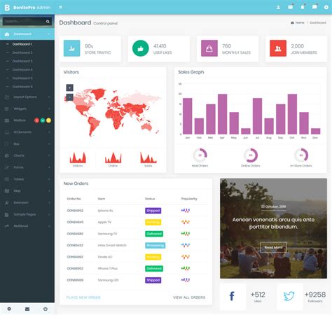 Top Premium And Free Bootstrap Admin Templates For