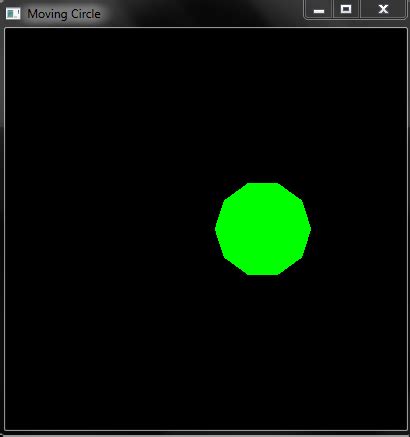 OpenGl Code To Make A Moving Circle Coders Hub Android Code Examples And Programming