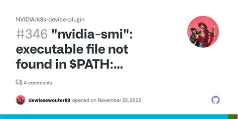 Nvidia Smi Executable File Not Found In Path Unknown · Issue 346