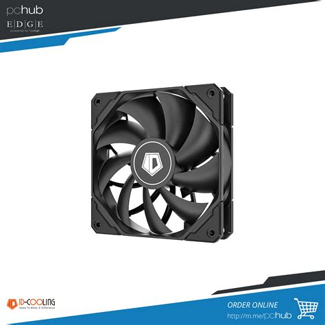 PChub | IDCooling TF 12025 Pro black, 120mm, 82.5CFM 35.2dBA, aux fan ...