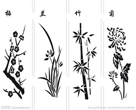 우리나라 미술활동 병풍 만들기 병풍 도안 사군자 병풍 매난국죽 병풍 도안 Artofit
