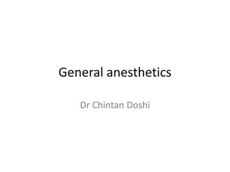 General Anesthesia Pptx