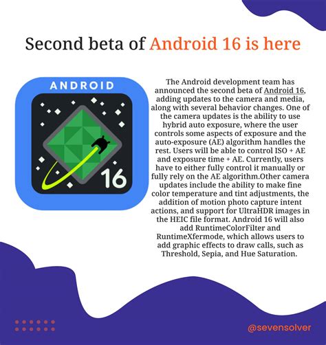 Seven 🚨 Exciting News 🚨 The Second Beta Of Android 16 Has Arrived 🎉 Get Ready For Even More