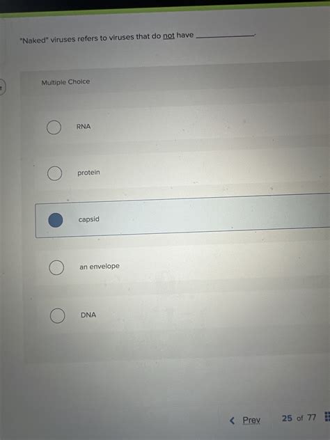 Solved Naked Viruses Refers To Viruses That Do Not Chegg