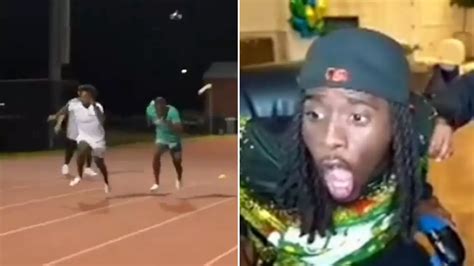 Kai Cenats Five Word Comment After Seeing Speed Race Noah Lyles Speaks