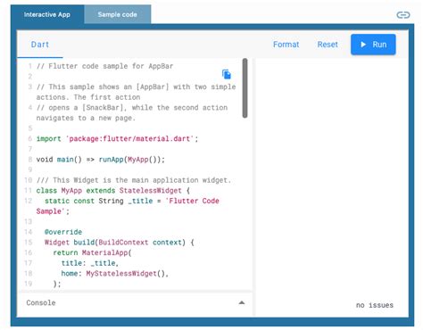 Embedded Flutter Embedded Flutter Code Sample Doesnt Display Anything · Issue 1387 · Dart