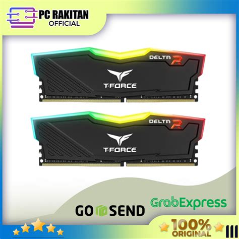 Jual Team T Force Delta Ram Longdimm Ddr4 16gb 8gbx2 3200mhz Rgb Black Shopee Indonesia