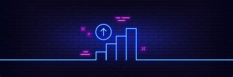 Report Statistics Line Icon Column Graph Sign Vector Image