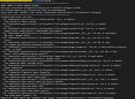 cannot import name typeddict from typing · issue 3246 · aboutcode