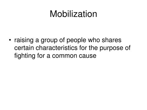Ppt Mobilization Powerpoint Presentation Free Download Id3581501