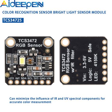 【ready stock】original aideepen tcs34725 color recognition sensor bright light sensor module lazada