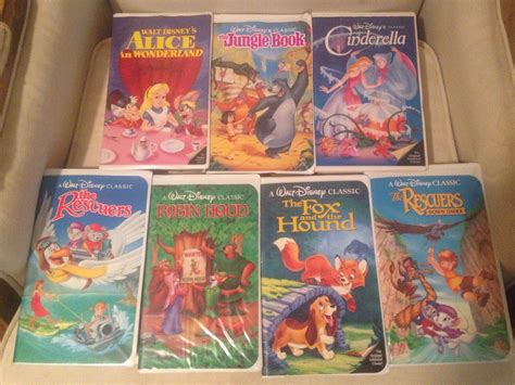 Lot Of 7 Walt Disney Black Diamond The Classics Vhs Moviesn Truncs