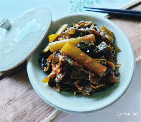 물미역나물 물미역무침 비린내 떫은 맛 없이 생미역무침 만드는 법
