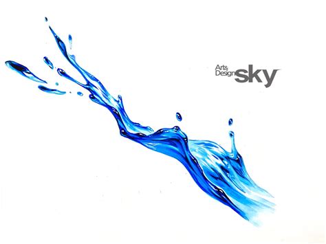 액체 기초디자인 스카이미술학원 중랑 물 문신 물 그리는 법 물 그림