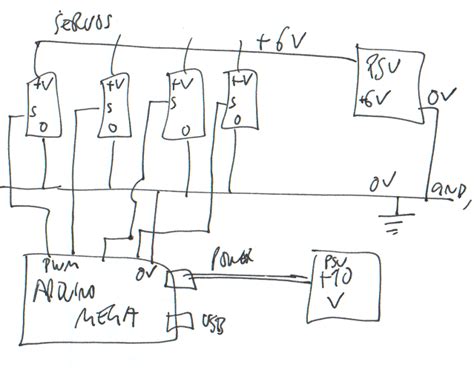 Power Supply For Arduino Mega And 6 Servos Motors Mechanics Power
