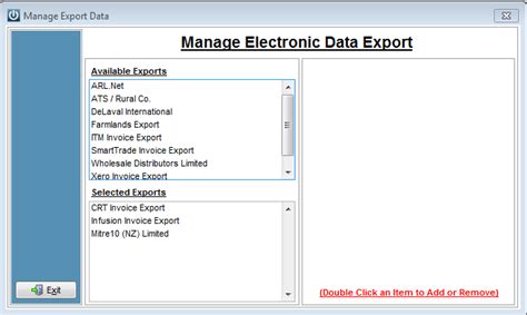 Import Export Module Infusion Business Software