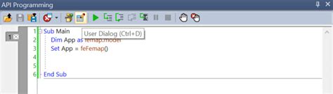 How To Retrieve User Input In Femap Api