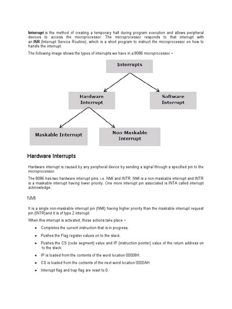 hardware interrupts interrupt is the method of creating a temporary