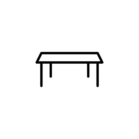 Table Icon With Outline Style 20579105 Vector Art At Vecteezy