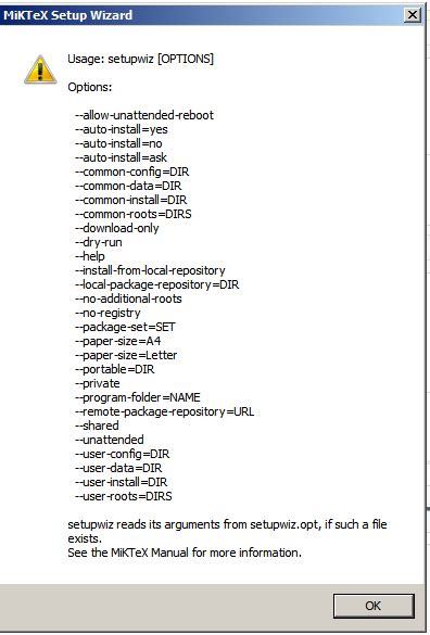 Miktex Silent Installation Without Progress Window · Issue 124 · Miktex Miktex · Github
