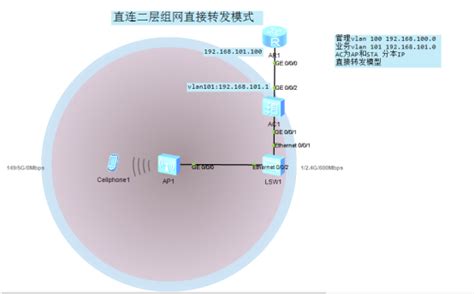 WLAN 案例 直连二层组网直接转发发 隧道转发 码上快乐