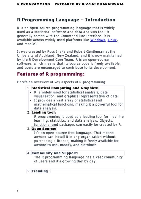 R Programming Language R Generally Comes With The Command Line Interface R Is Available