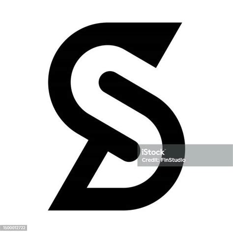 โลโก้ Sd เริ่มต้นนวัตกรรมระดับมืออาชีพและโลโก้ Ds ตัวอักษร Sd หรือ Ds Minimal Elegant Monogram