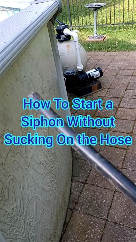 Start A Siphon Easy Artofit