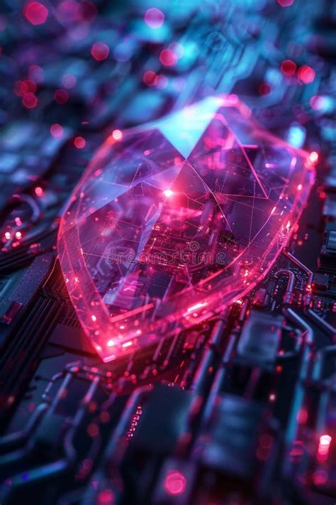 Cutting Edge Virtual Shield Protecting Data Streams Stock Illustration Illustration Of Threats