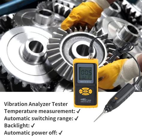 Vibration Analyzer Tester Ar63b Handheld Precision Digital