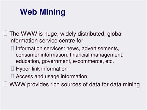 PPT WEB MINING PowerPoint Presentation Free Download ID 9342641