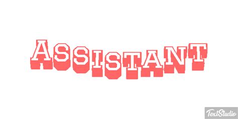 Assistant Word Animated  Logo Designs