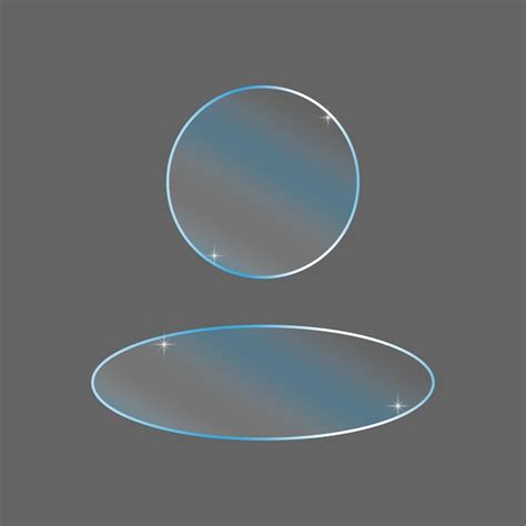 Premium Vector Glass Frames In Modern Style Square Area Icon Vector