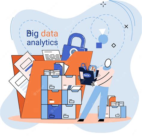 Premium Vector Big Data Analytics Process Of Analyzing Complex Data Sources For Effective