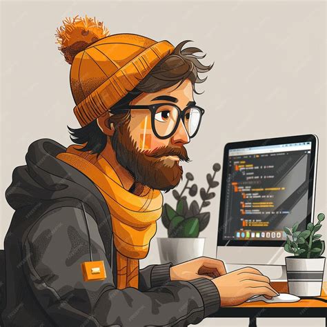 Software Developer Mobile App A Art Premium Ai Generated Image