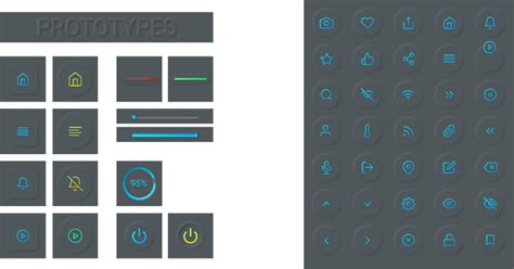 Neumorphic Buttons Figma